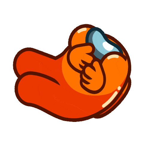 #Games #Custom Progress Bar #Among Us #Orange #Laugh #Character #Skin