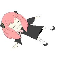 Anya Forger is a cute young girl from the anime series Spy x Family. A ...